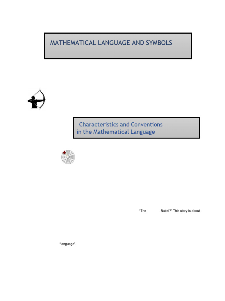 Understanding Mathematical Language and Symbols | PDF | Mathematics ...