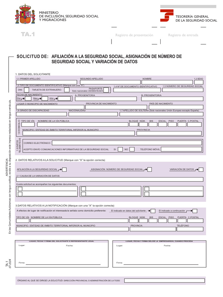 Ta - 1 | PDF | Documento de identidad | Gobierno