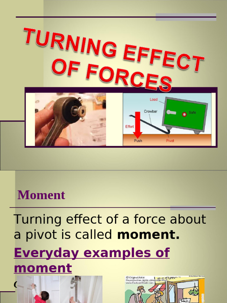 Turning Effect of Forces | PDF | Force | Center Of Mass