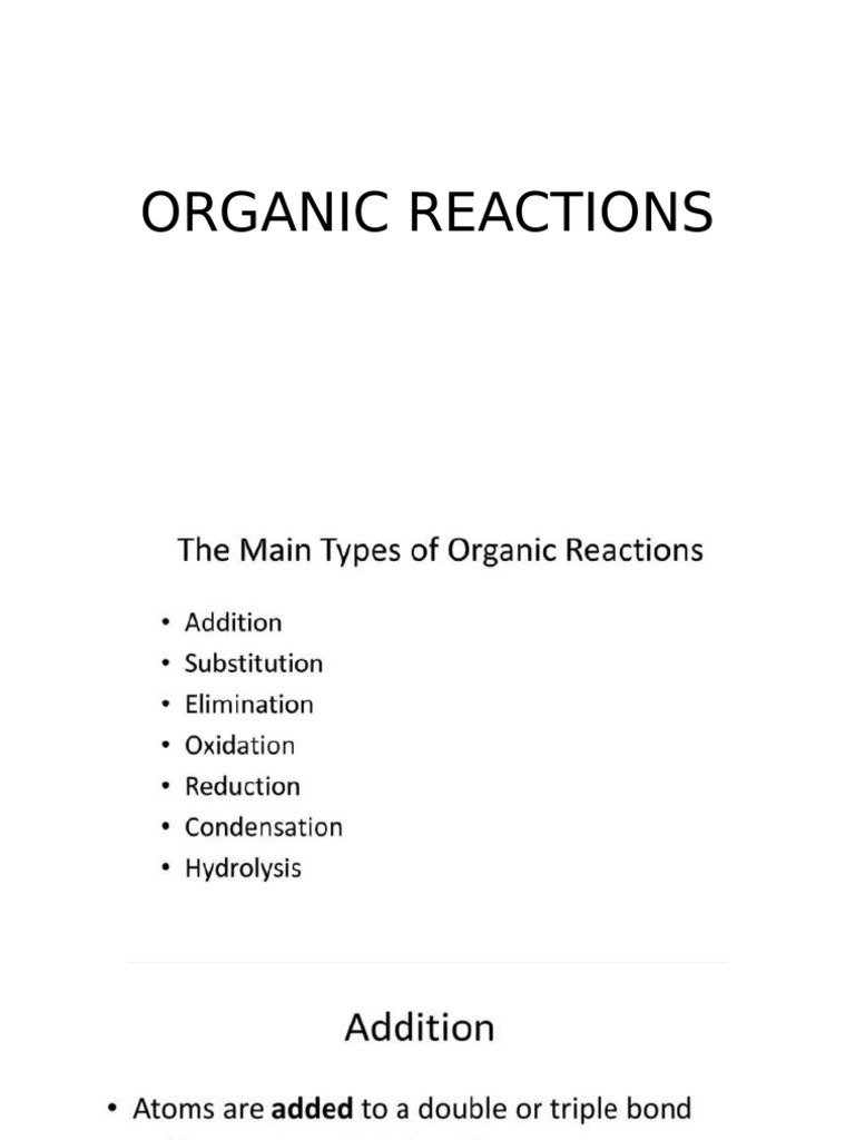 GENCHEM2NDQ Organic Reactions | PDF