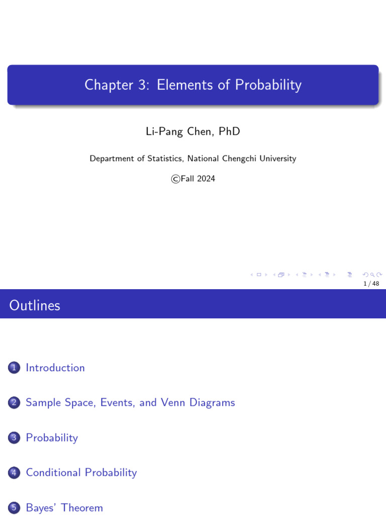 Ch3 | PDF | Probability | Mathematics