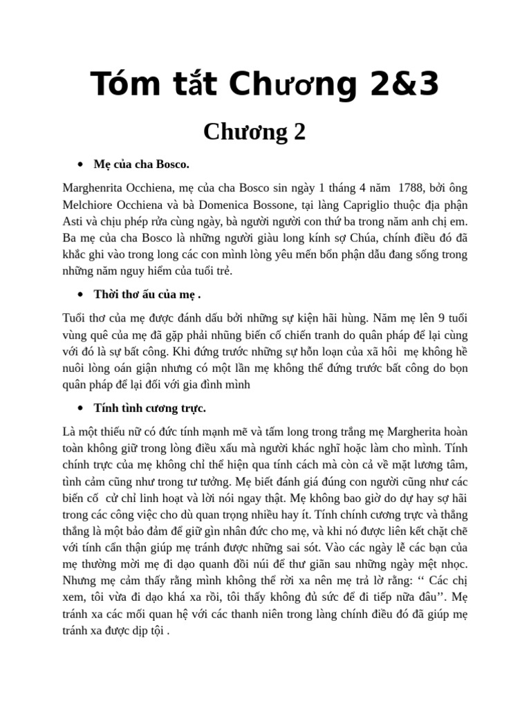 Hà Anh Việt-TS1-Tóm tắt chương 2&3 | PDF