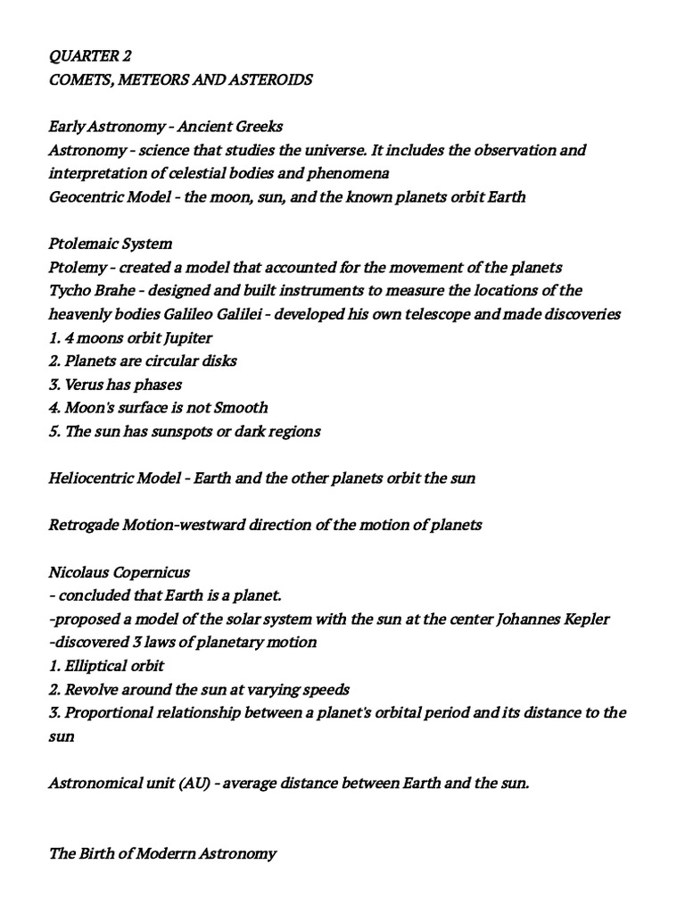 Comets - Meteors and Asteroids | PDF | Comet | Meteoroid
