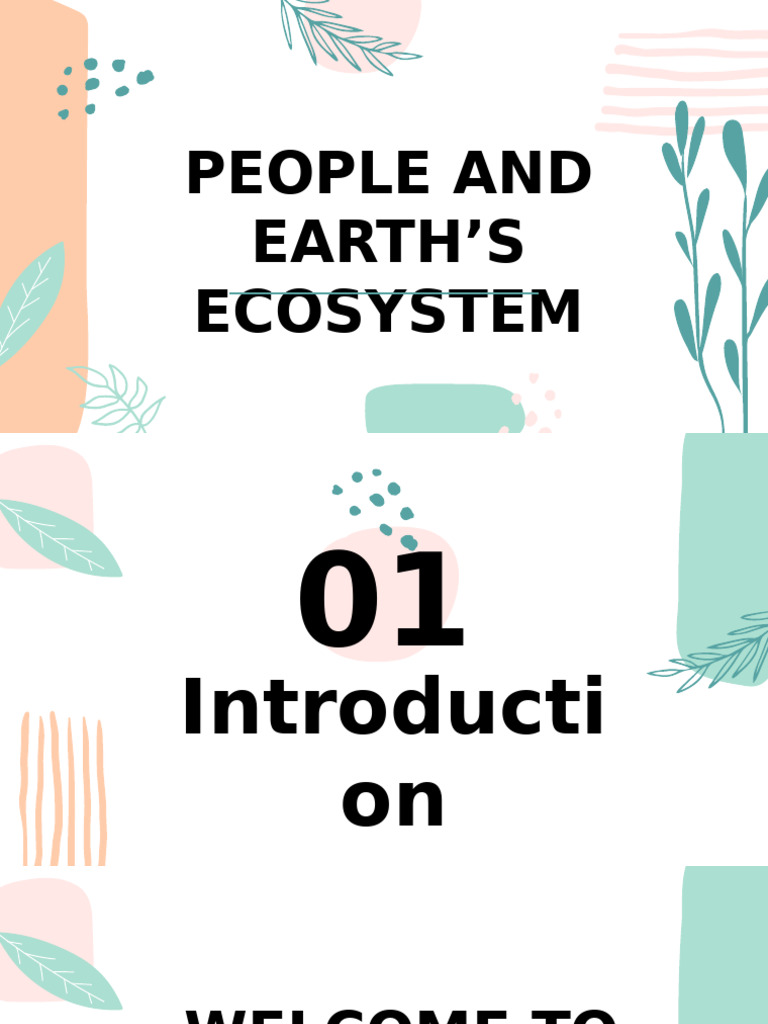 Introduction - People and Earths Ecosystem | PDF | Natural Environment ...