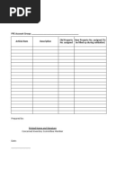 Consumables and Materials List Template | PDF