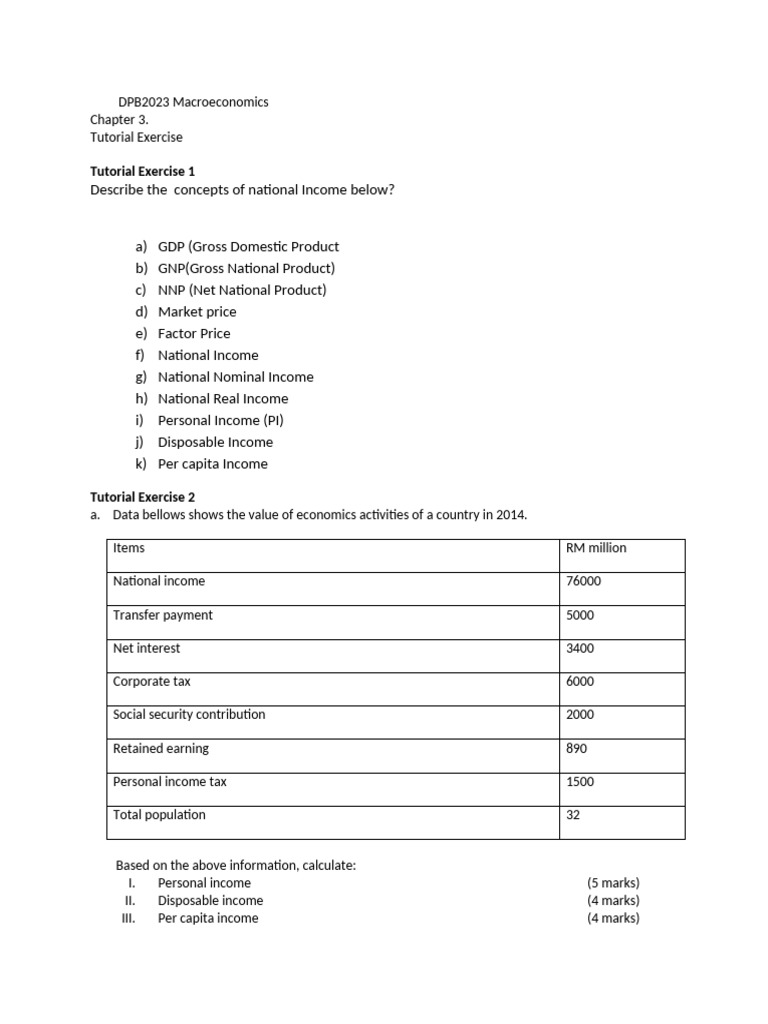 Pratical 1 | PDF | Gross Domestic Product | Measures Of National Income And Output
