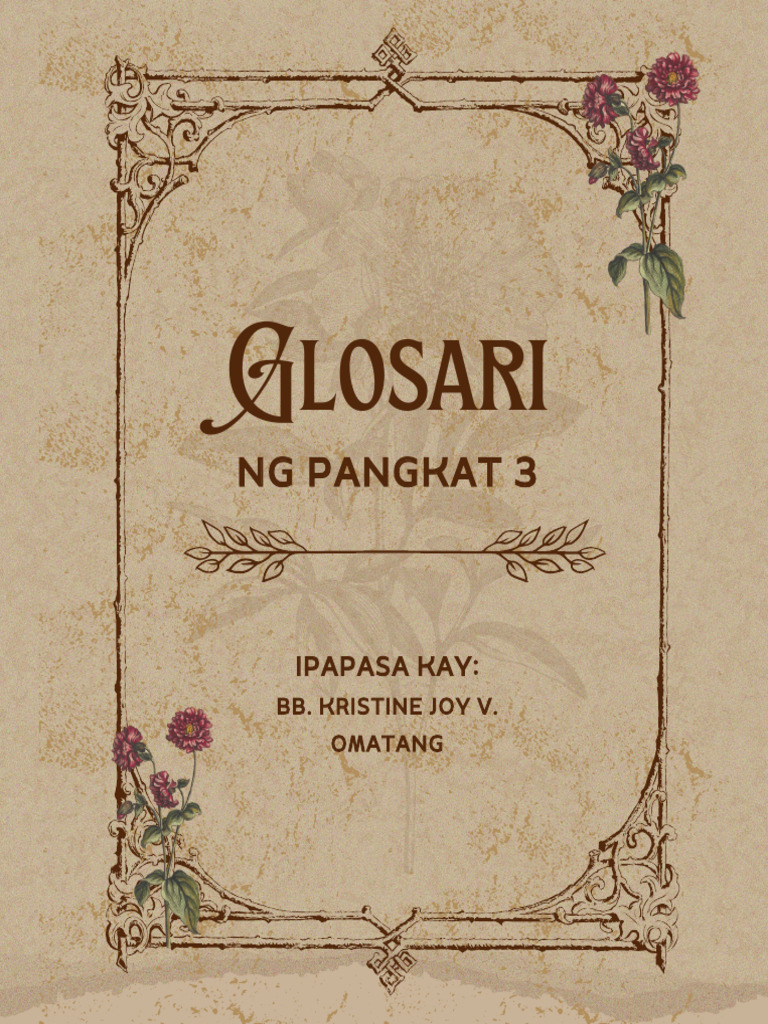 Fil 1 Glossary | PDF