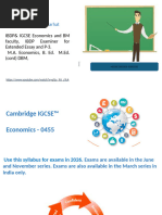 IGCSE Economics 0455 Syllabus 2026 | PDF | Economic Equilibrium ...