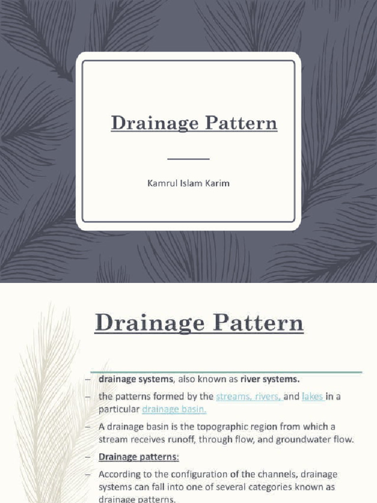 Drainage Patterns | PDF