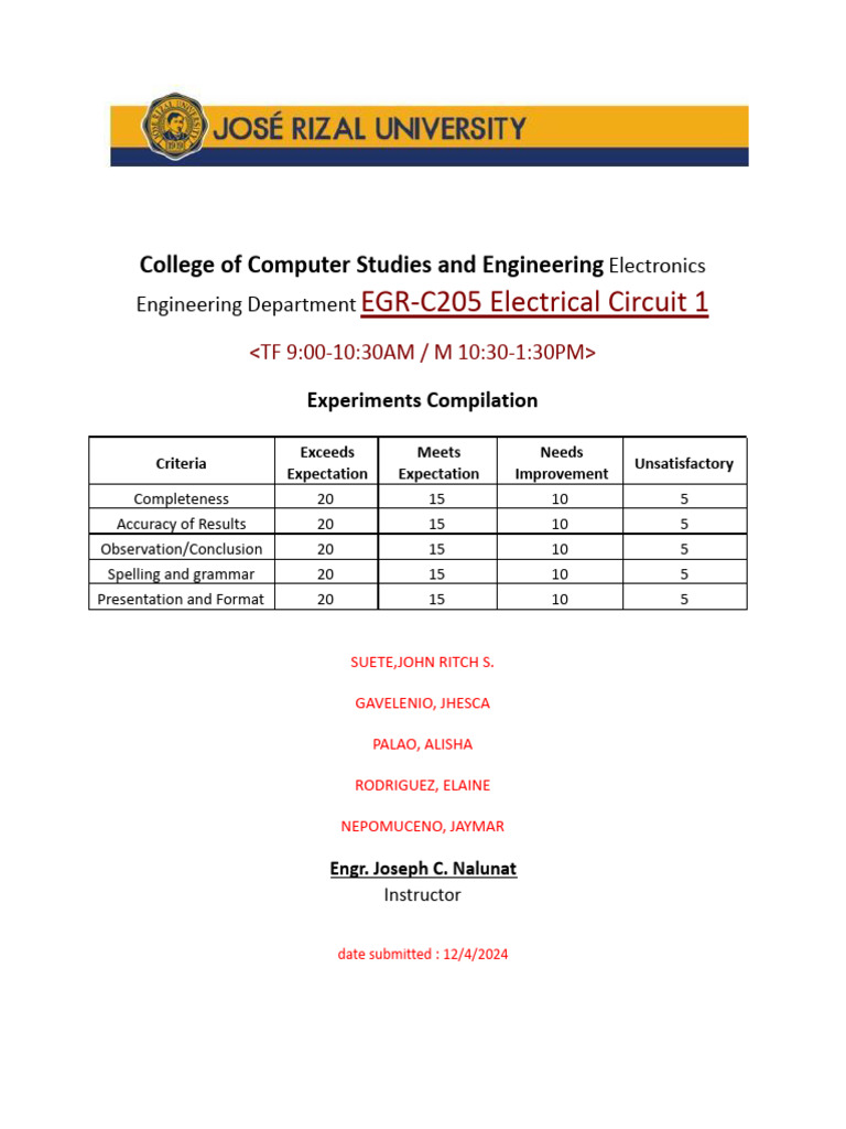 Lab Report Compilation1 PDF | PDF | Resistor | Electrical Network