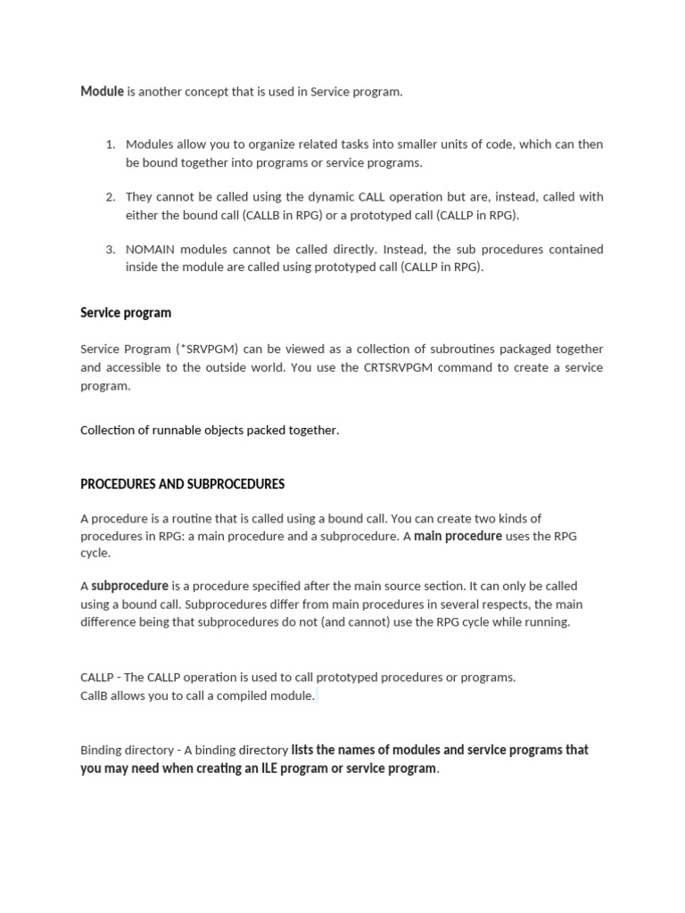 6 ILE Concepts | PDF