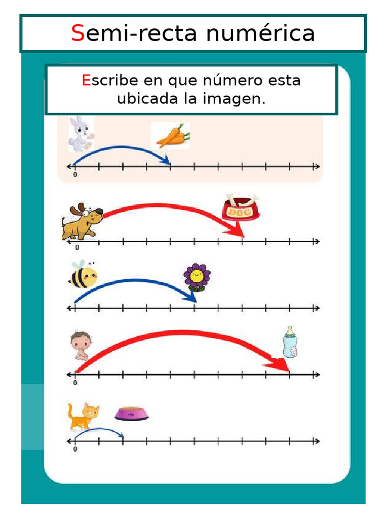 Actividades de Semirecta Numérica Mayor Menor Que e Igual | PDF