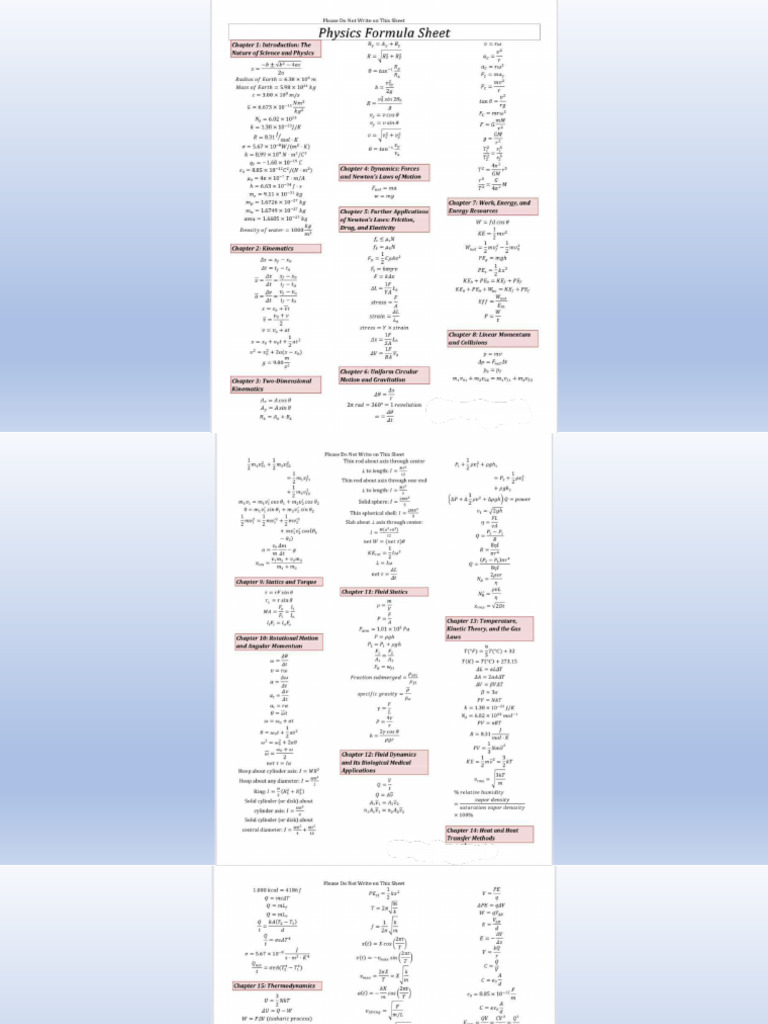 Physics Formula | PDF