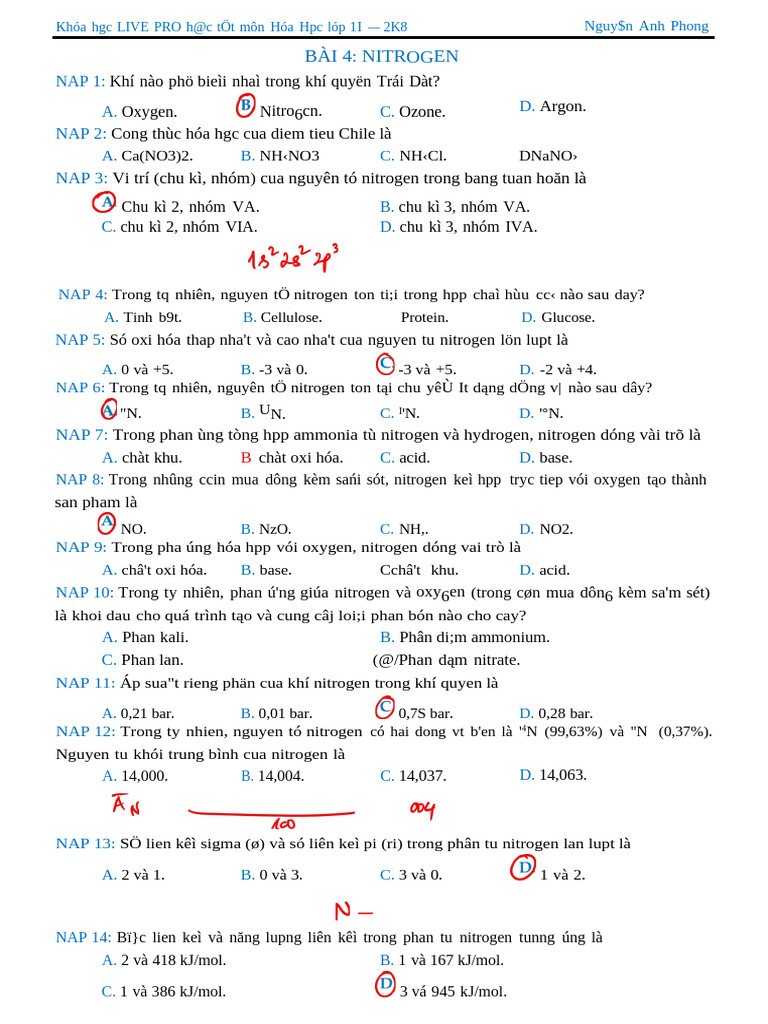 2K8 - BTRL - Nitrogen | PDF