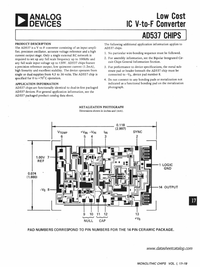 Ad537 Chips | PDF