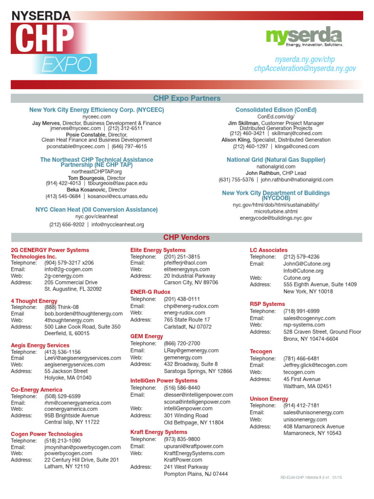 CHP-expo-partner-list | PDF | Cogeneration | Energy Industry