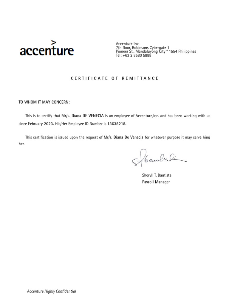 PhilHealth Certificate | PDF