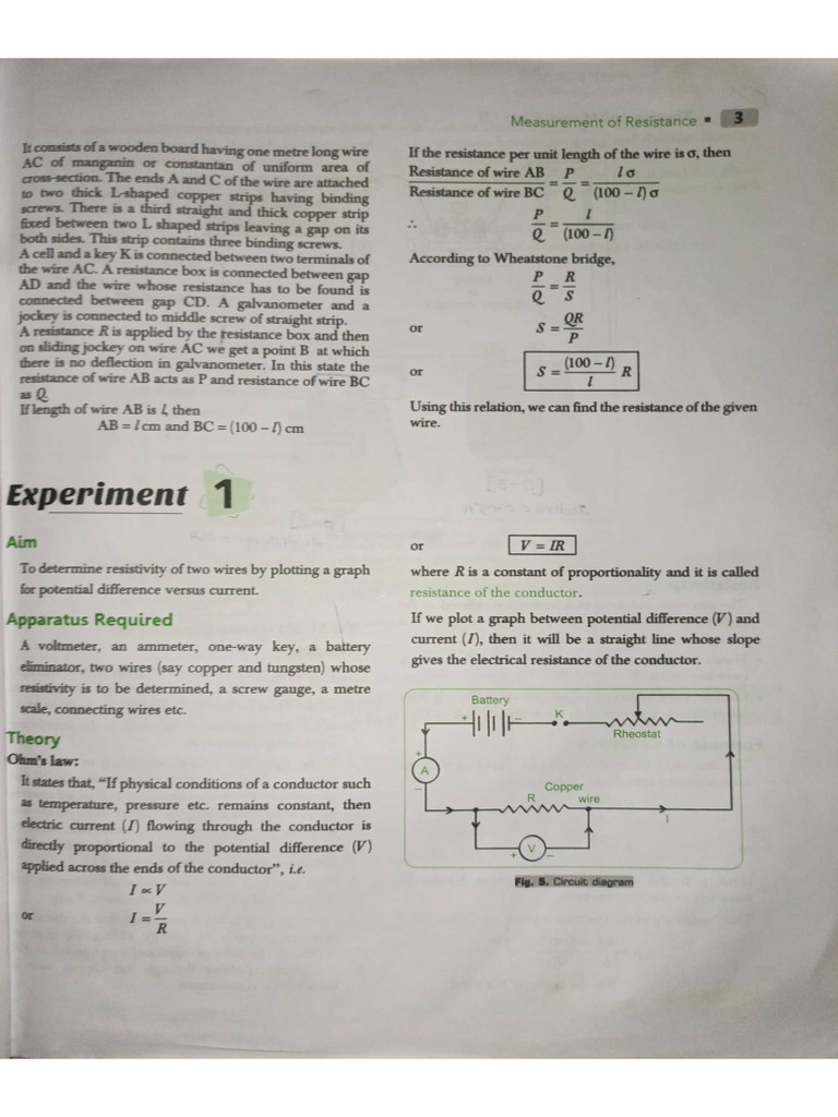 STD 12 Physics Practical Part A | PDF