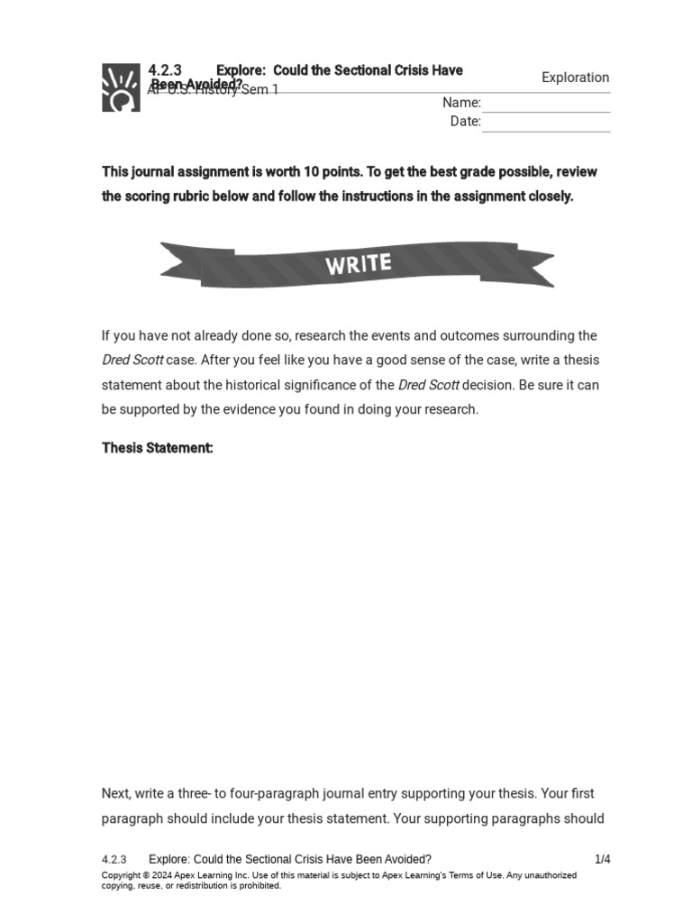 Dred Scott's Impact on Sectional Crisis | PDF | Intellectual Property ...