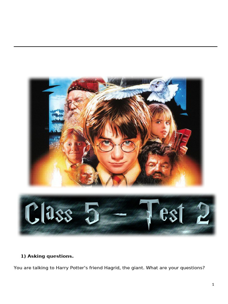 Hagrid and Hogwarts: Interactive Q&A Guide | PDF | Harry Potter ...