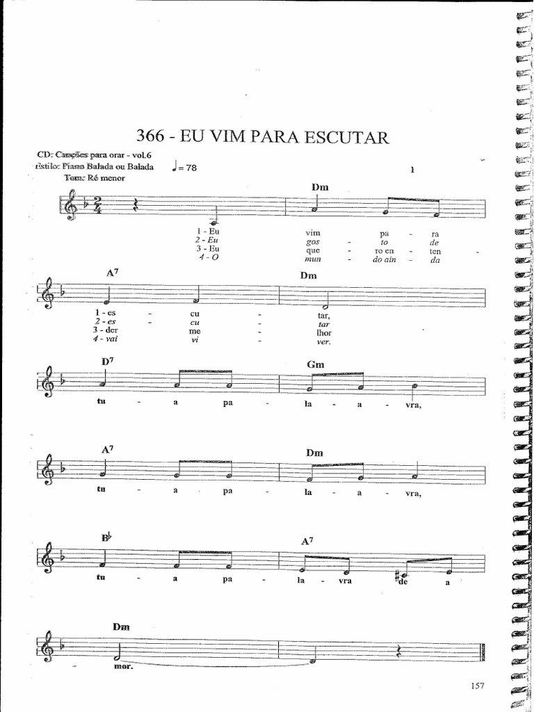 366-Eu Vim para Escutar | PDF