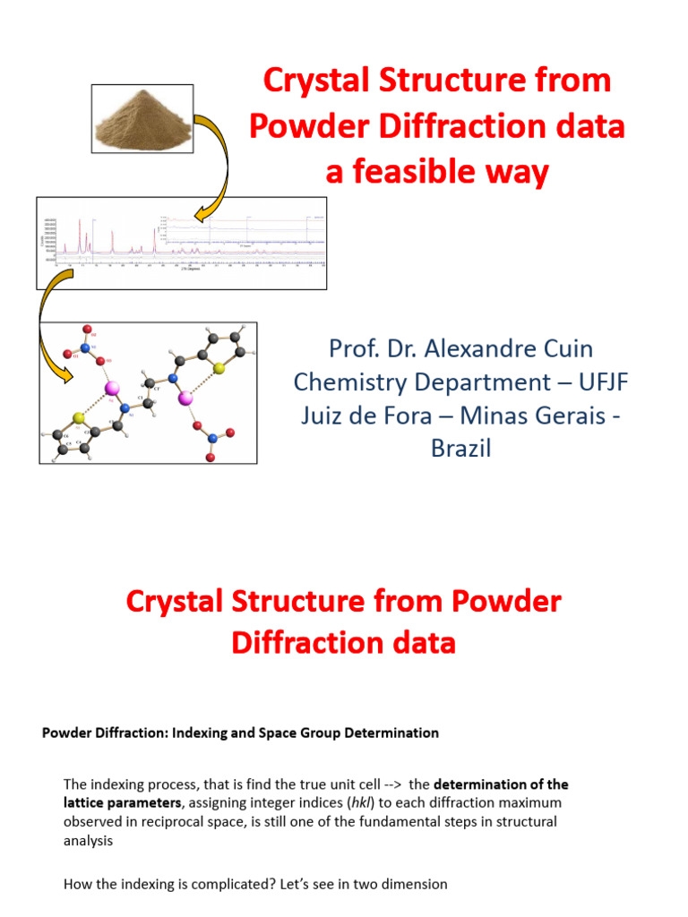 Powder Diffraction Course Indexing | PDF | Crystal Structure | Physical Sciences