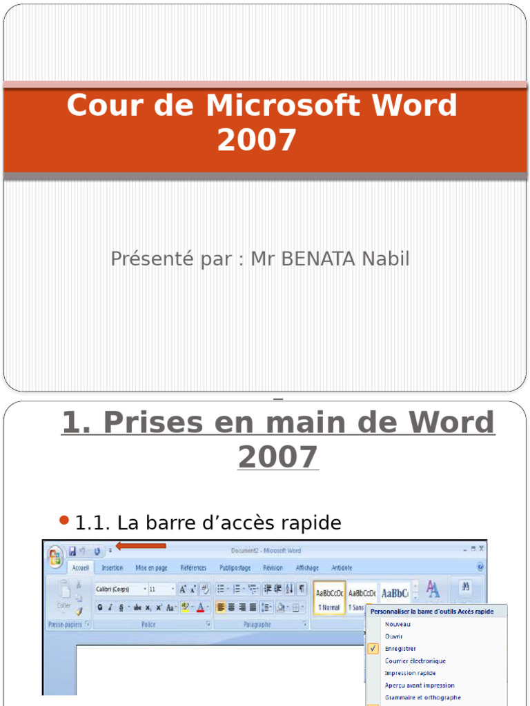 Guide Complet de Microsoft Word 2007 | PDF | Microsoft Word | Logiciel