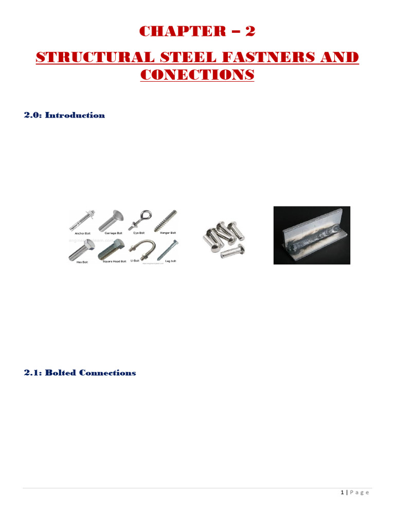 SD-II-Structural-Steel-Fasteners-and-Connections | PDF | Welding | Construction