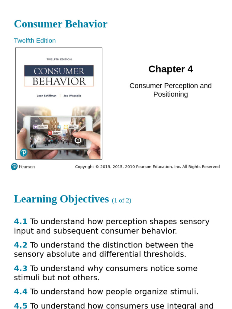 Schiffman cb12 Ippt04 | PDF | Perception | Senses