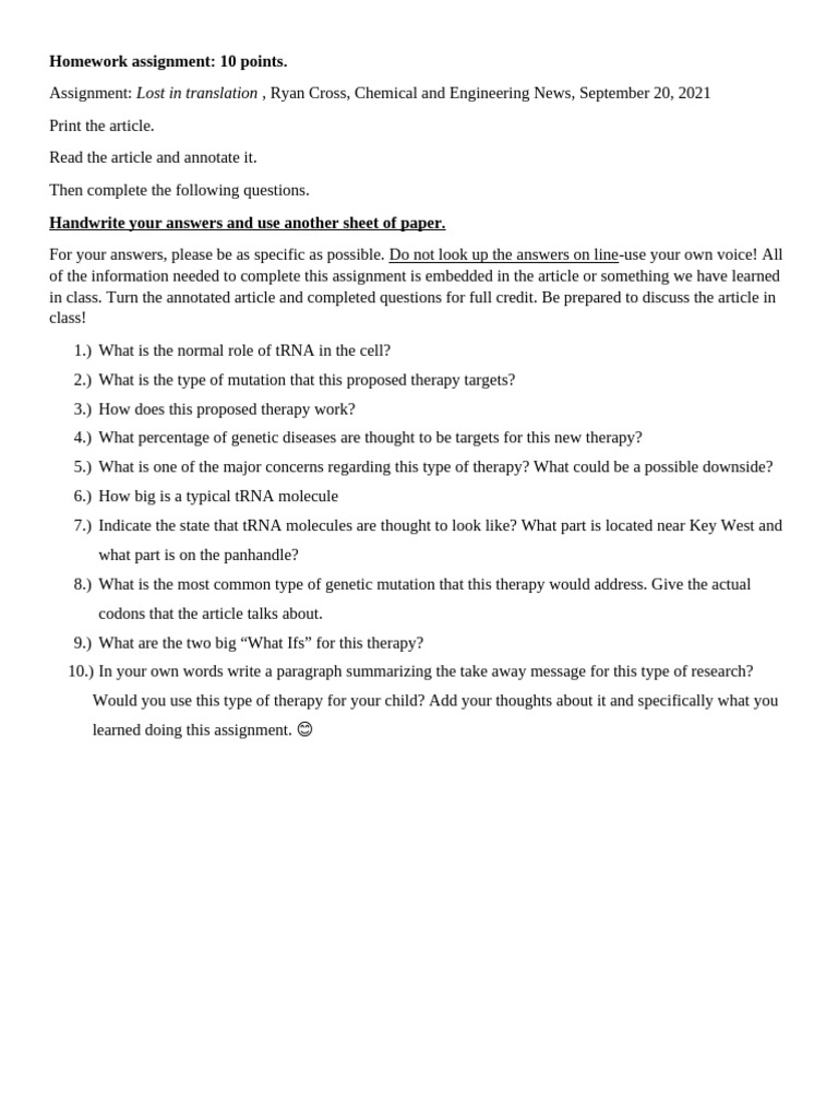 Homework Assignment-Lost in Translation Questions | PDF
