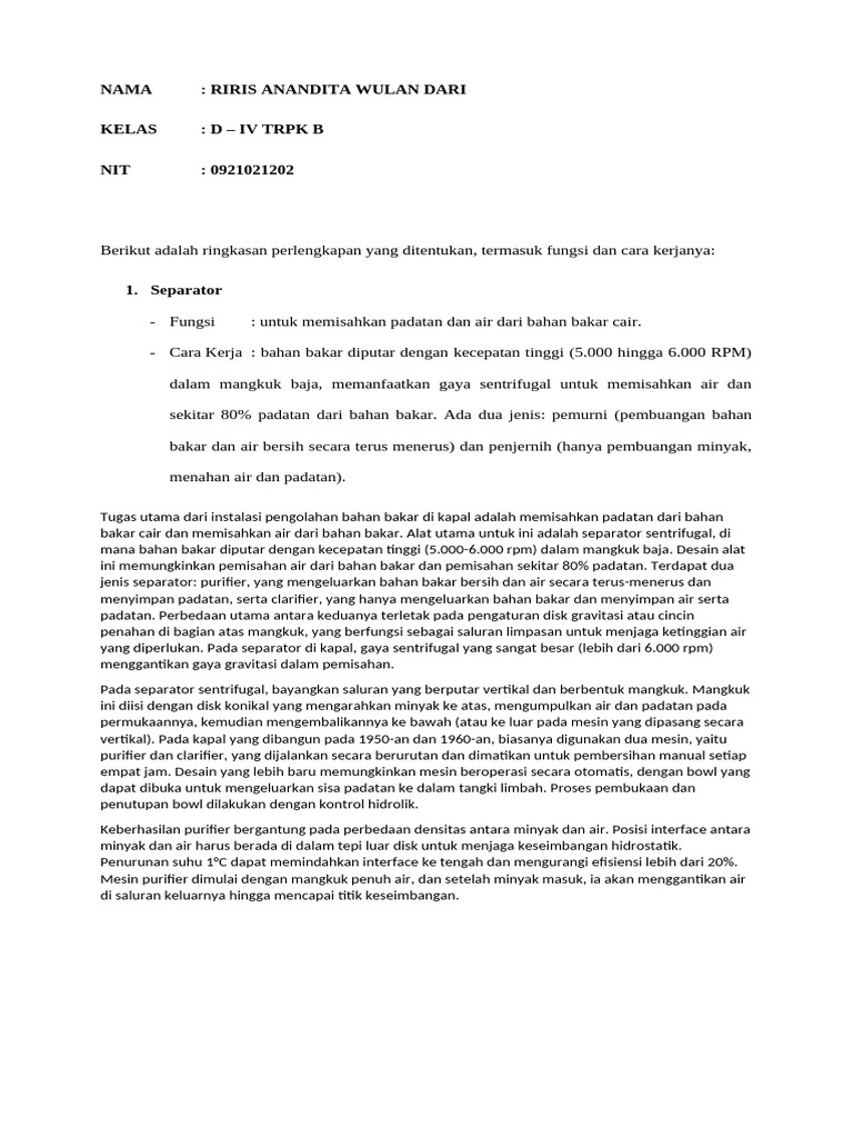 RIRIS ANANDITA- TEKNOLOGI BAHAN | PDF