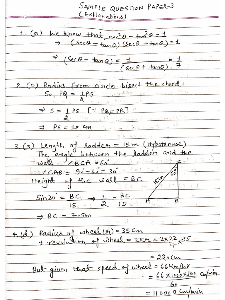 X - SQP - 3 Explanations | PDF