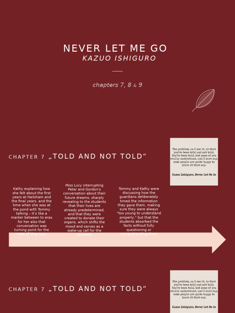 Never Let Me Go: Chapters 7-9 Analysis | PDF