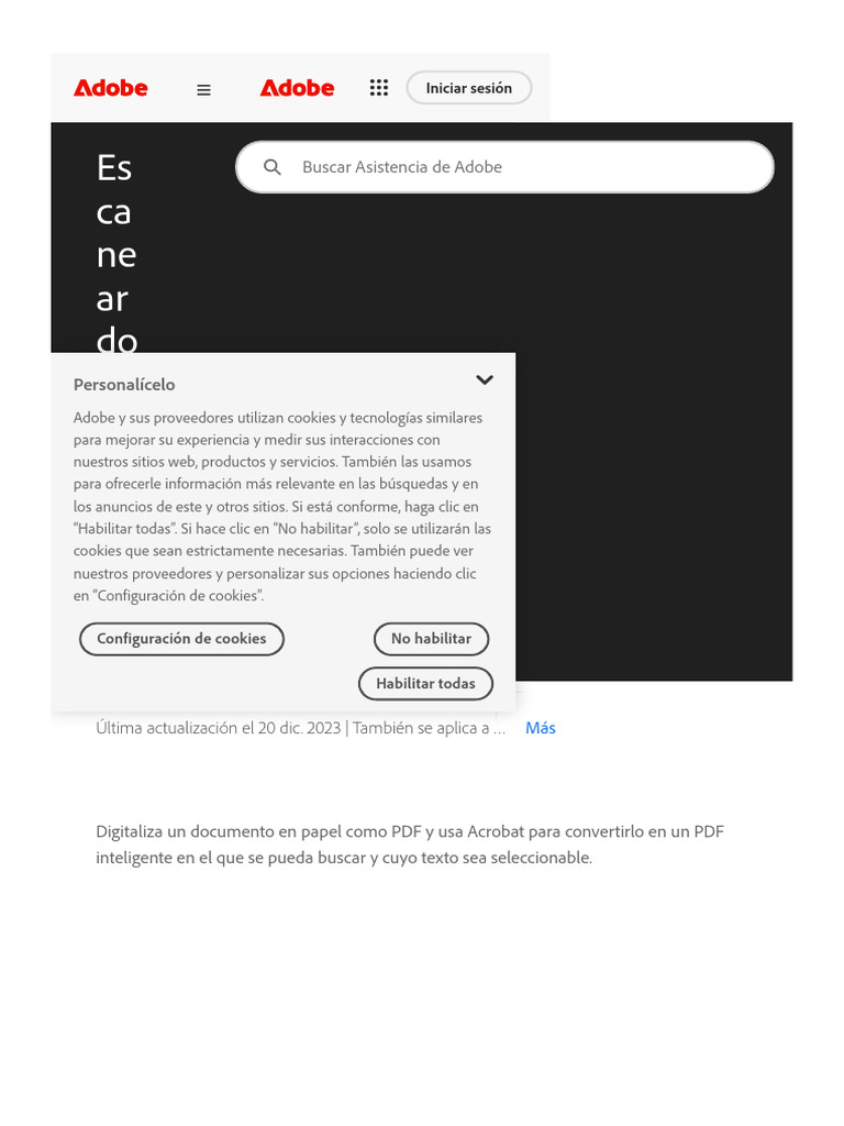 Escanear Documentos A PDF, Adobe Acrobat | PDF