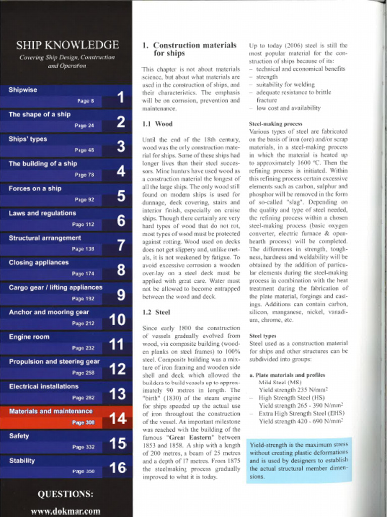 Ship Knowledge - Kapiteluddrag Om Vedligehold | PDF