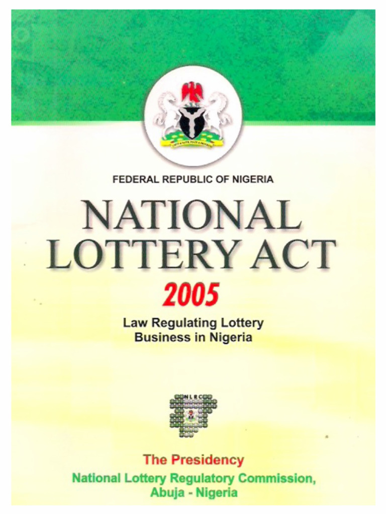 National Lottery Act | PDF