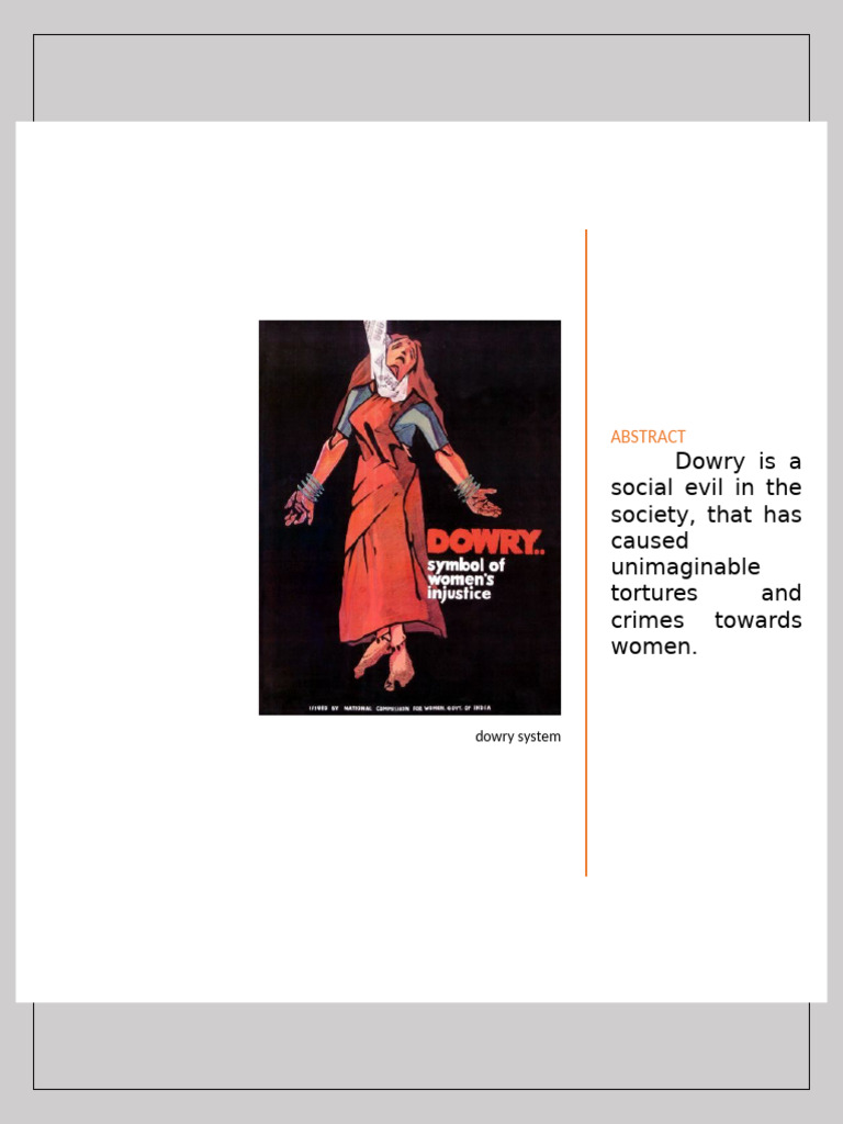 Dowry System | PDF | Domestic Violence | Justice