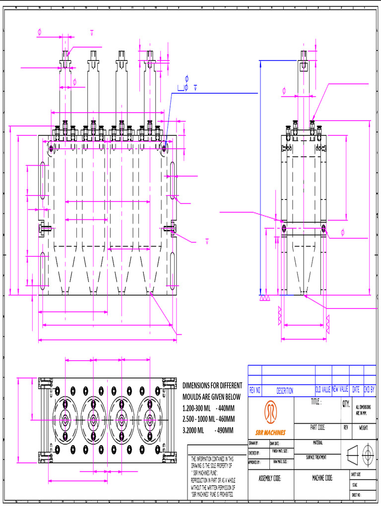S14, S14n, S14nx, H14e, H14es & H14ae Mould Assly. | PDF | Industrial ...