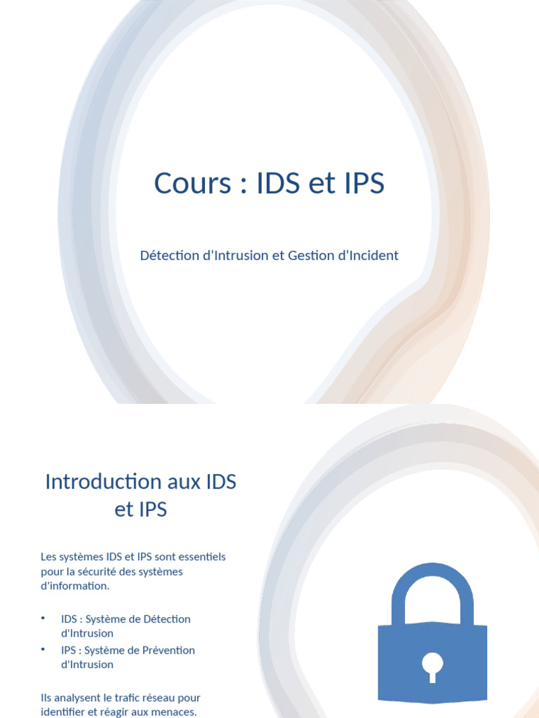 Ids Ips Cours | PDF | Cyberespace | Ingénierie informatique