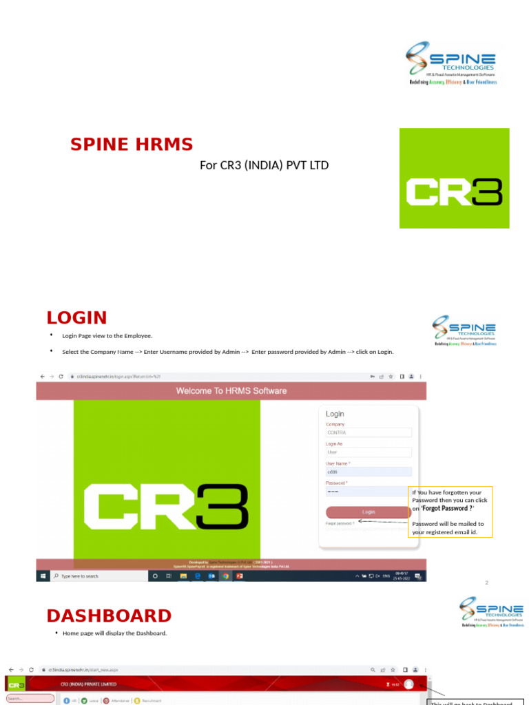 Spine HRMS Employee Guide | PDF | Taxes | Employee Benefits
