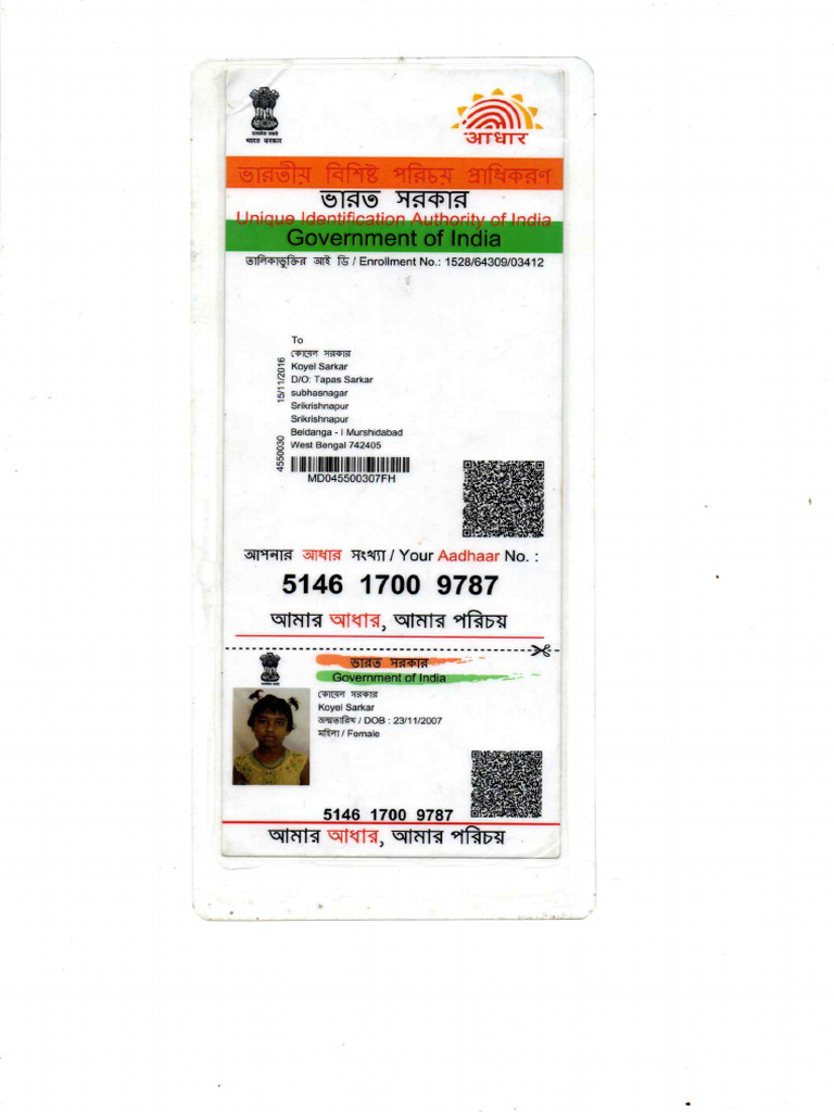 Aadhaar | PDF