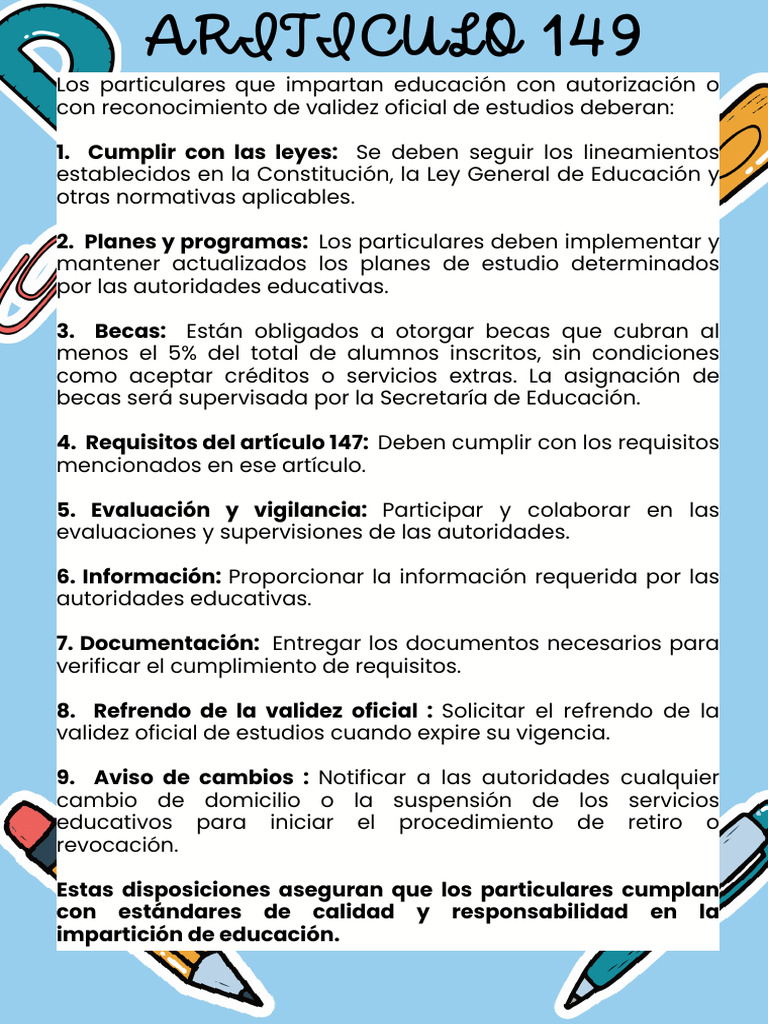 Articulo 149 | PDF