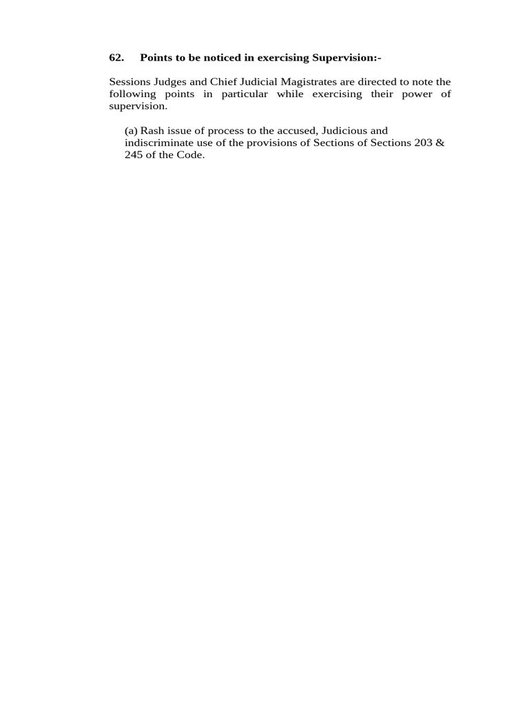 Points To Be Noticed in Exercising Supervision | PDF
