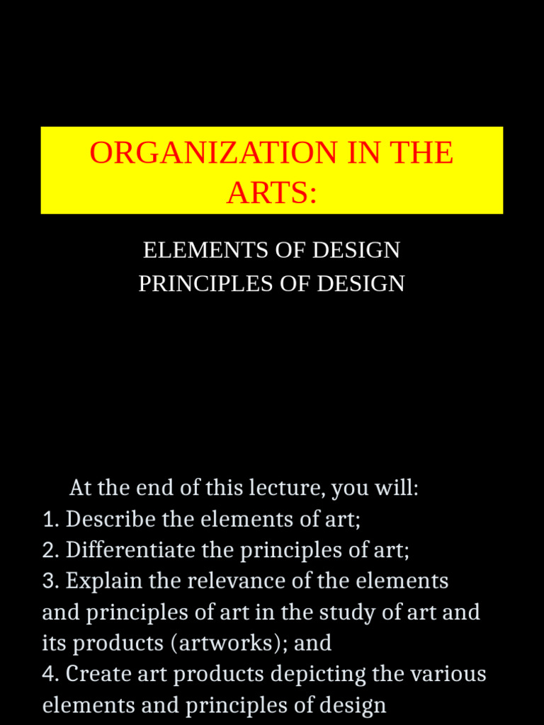 Art Appreciate - Art Elements & Principles | PDF | Shape