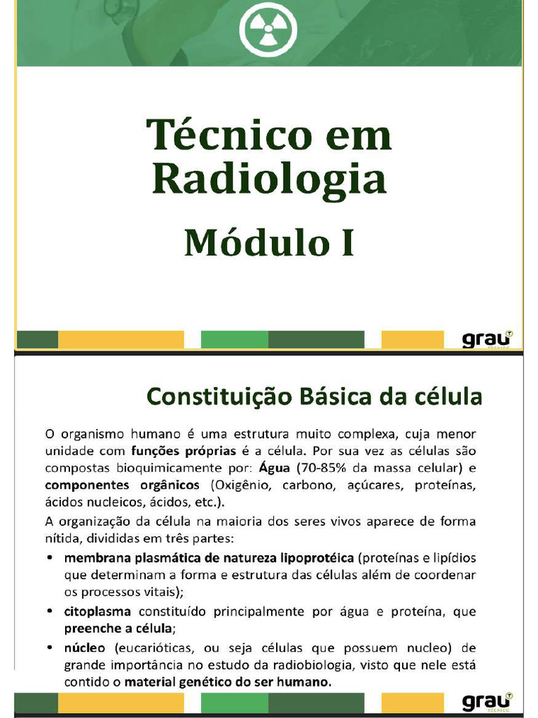 RADIOBIOLOGIA-MO__769_DULO_I-RADIOBIOLOGIA_Aula_26-02 | PDF