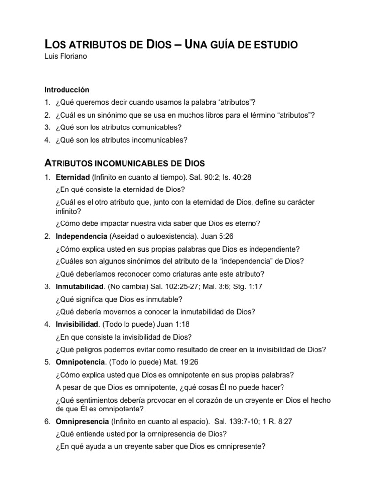 A513 Los Atributos de Dios | PDF | Dios | Teología sistemática