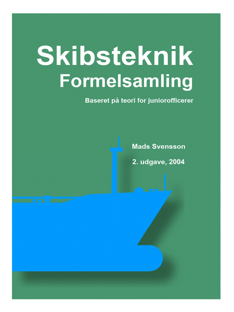 Skibsteknisk Formelsamling | PDF