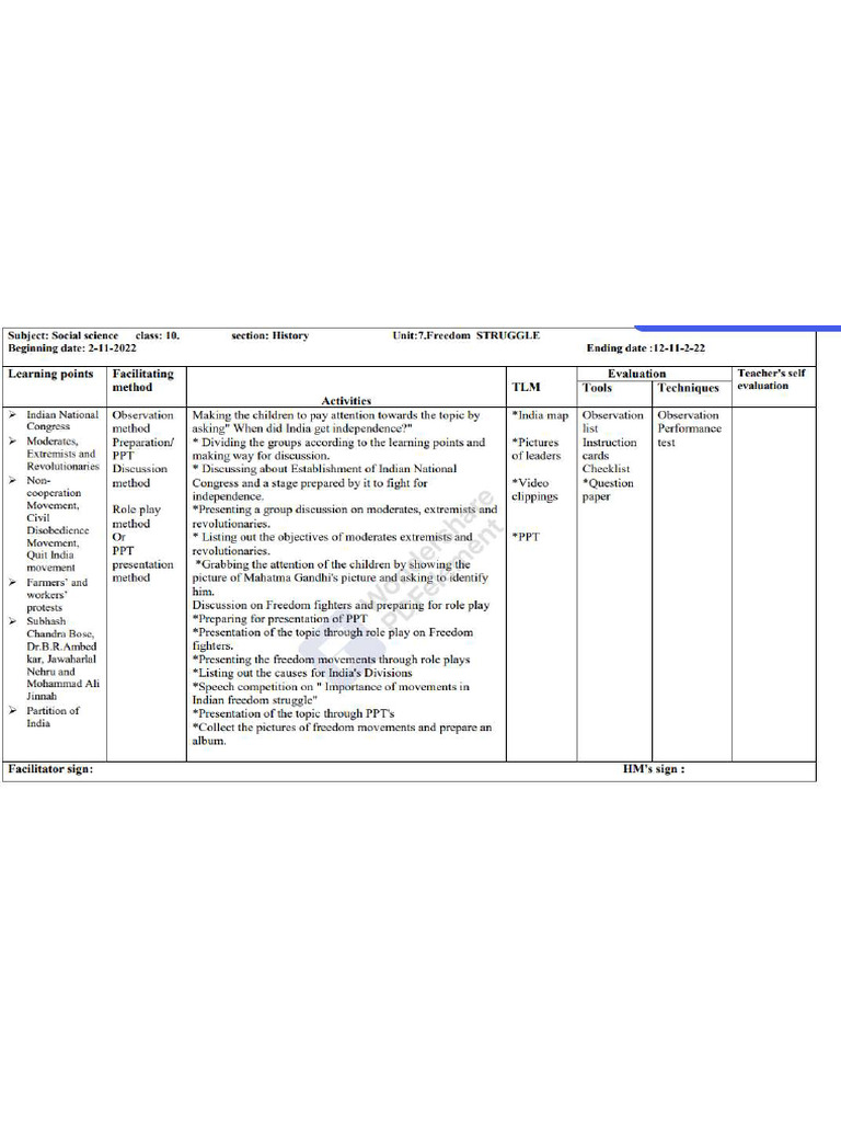 Social LESSON PLAN | PDF
