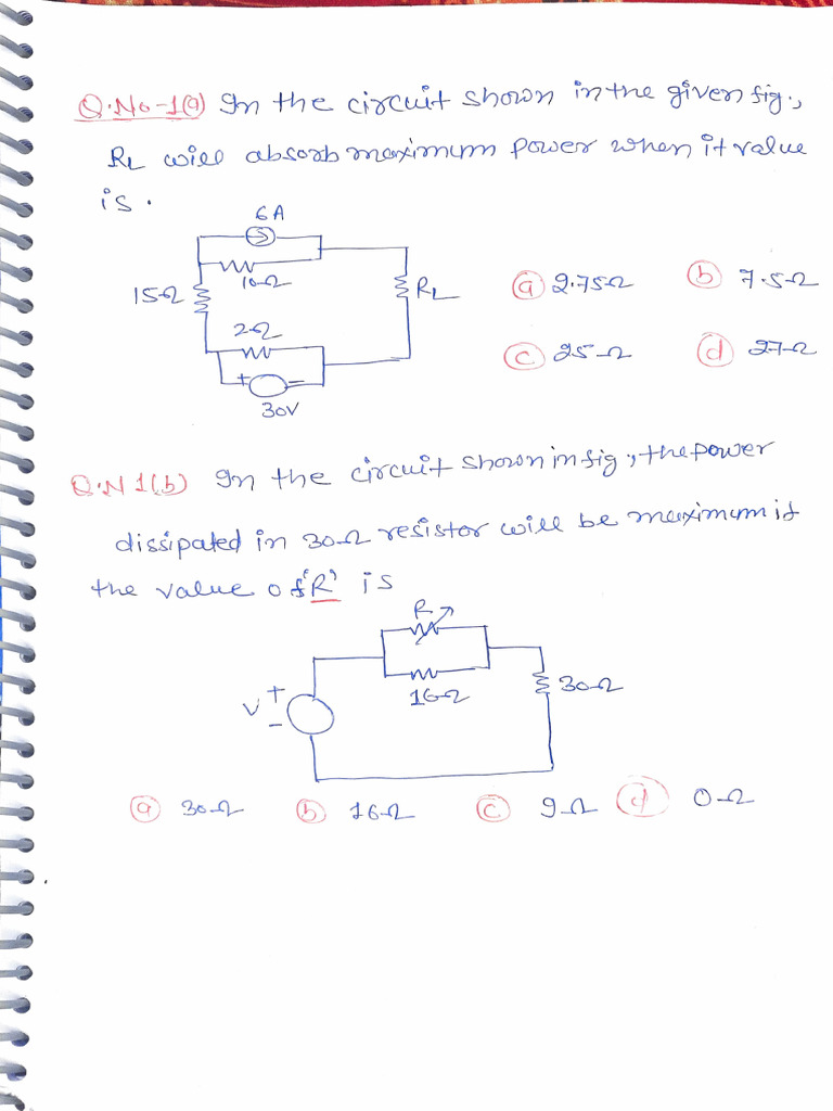 Practice Problems - Electrical - Shubham | PDF