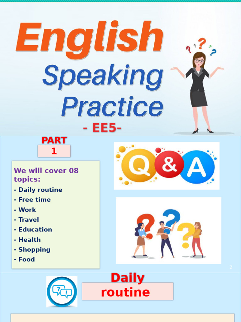 Review for Final Speaking | PDF